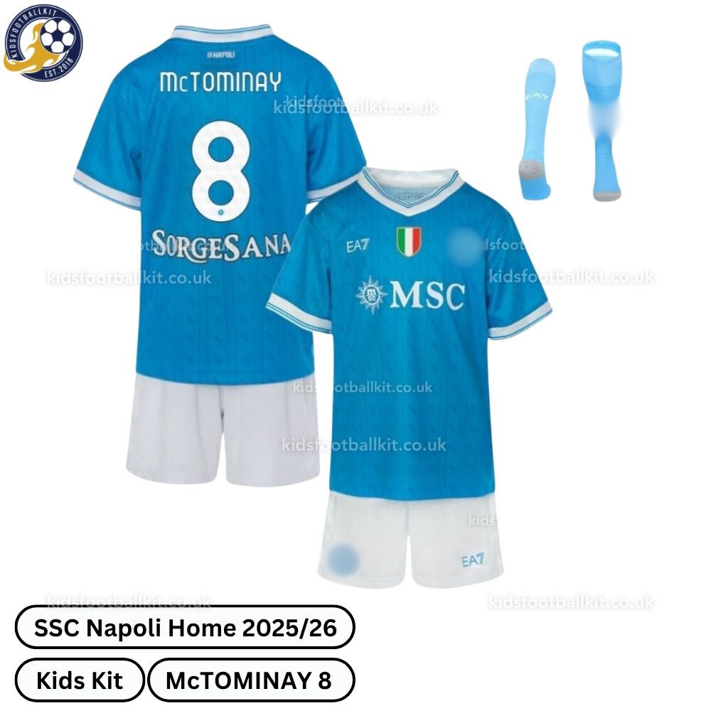 Scotland and Ssc Napoli Mctominay Home Kids Kits 2026 | Gift