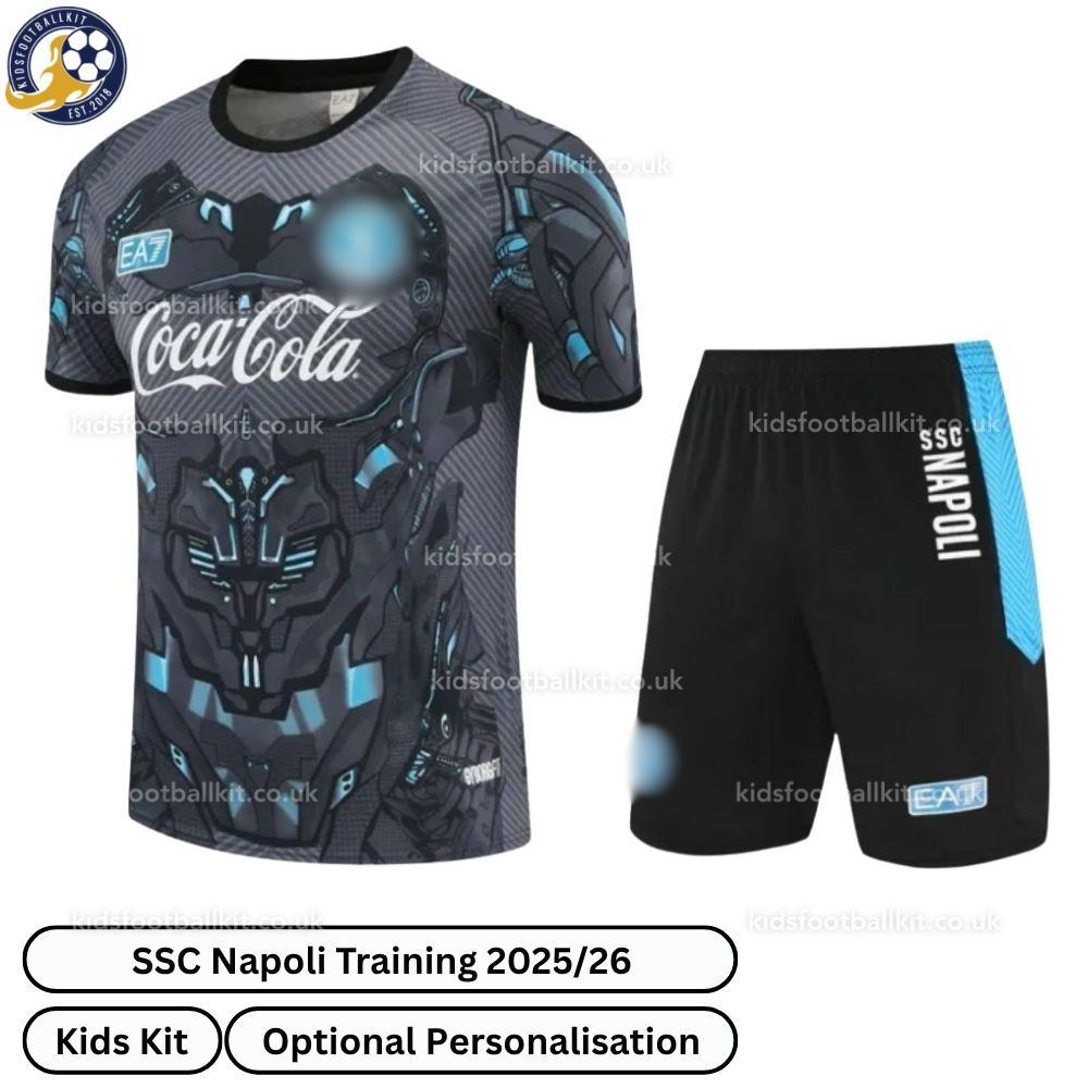 Ssc Napoli Training Kids Kit 25/26 | Perfect Football Gift for Kids