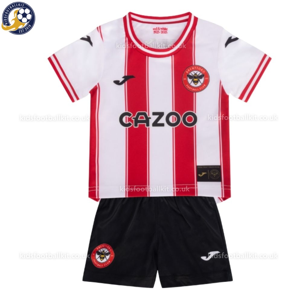Brentford Home Kids Football Kit 2025/26 - kidsfootballkit.co.uk
