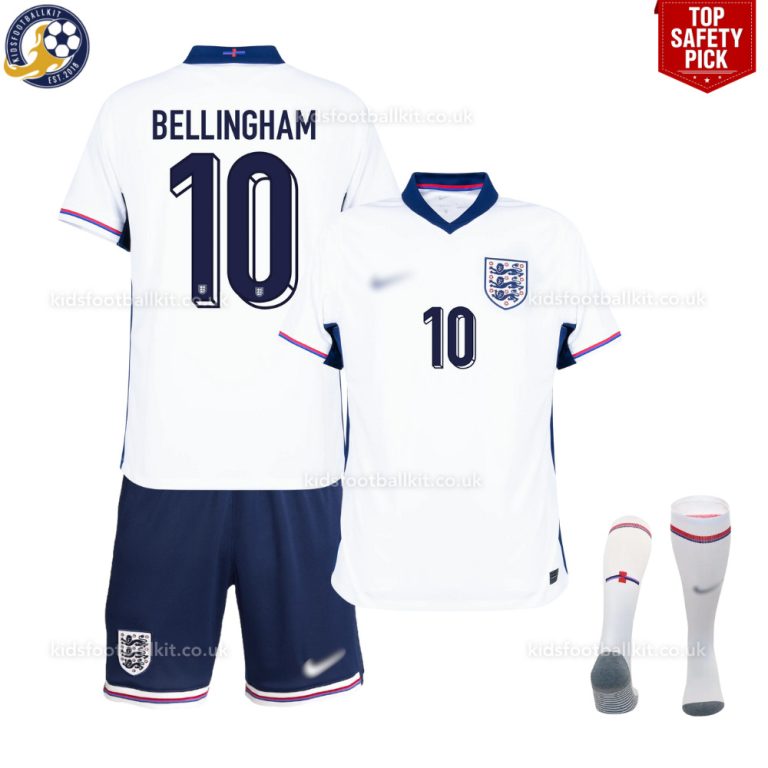 England Home Junior Kit 2024 BELLINGHAM 10 | Best Price 2025
