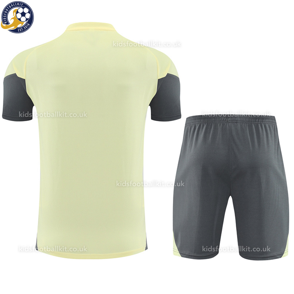 Real Madrid Yellow Training Kids Football Kit 25/26 - kidsfootballkit.co.uk