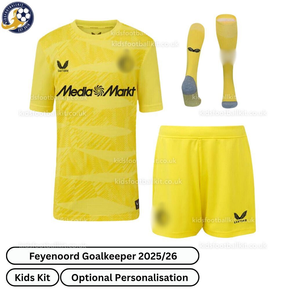 Feyenoord Goalkeeper Kids Kit 25/26 | Gift for Fans