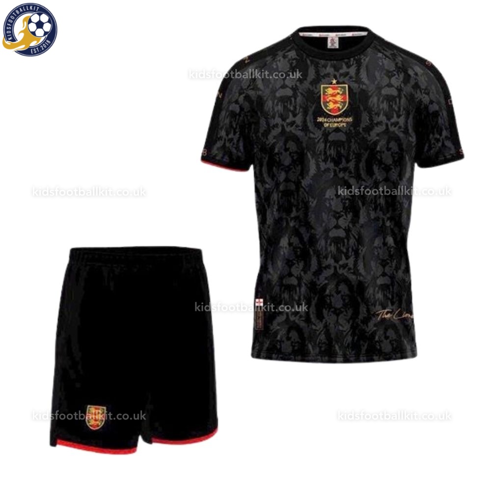 England Black Special Edition Kids Football Kit 2024 (No Socks ...