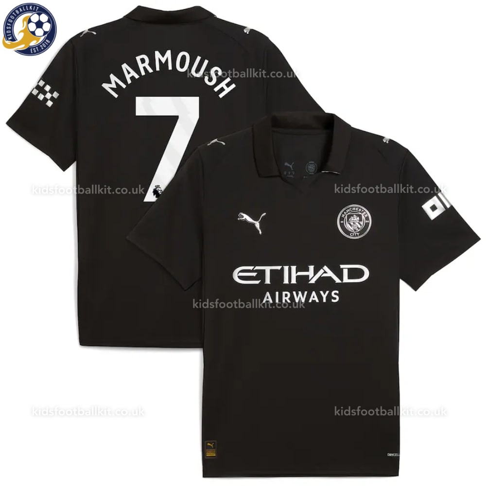 Man City MARMOUSH 7 Away Men Football Shirt 25/26 - kidsfootballkit.co.uk