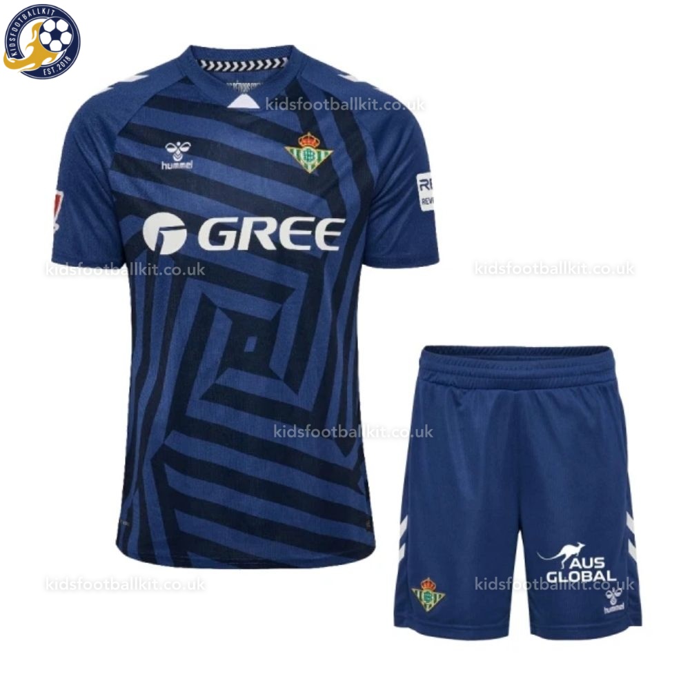 Real Betis Goalkeeper Kids Football Kit 2025/26 (No Socks) - Blue ...