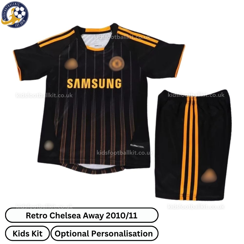 Retro Chelsea Away Kids Football Kit 2010/11 (No Socks ...