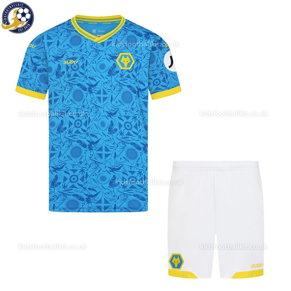 Wolves Third Kids Football Kit 2025/26 (No socks) - kidsfootballkit.co.uk