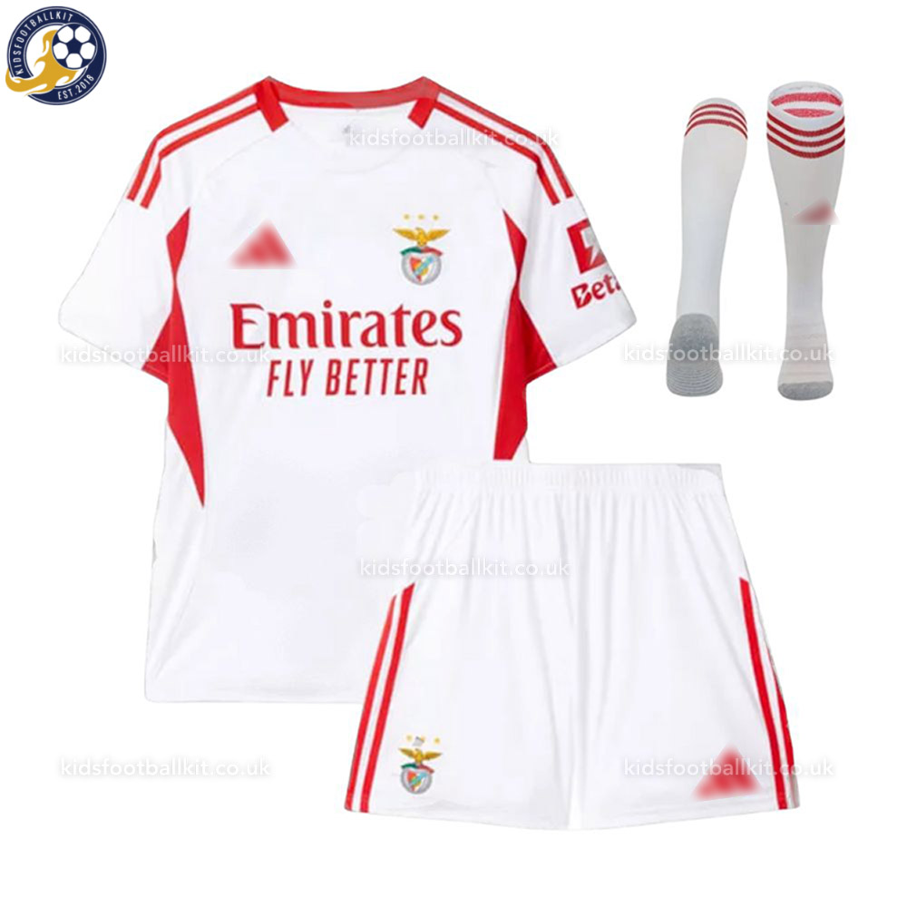 SL Benfica Third Kids Football Kit 2025/26 - kidsfootballkit.co.uk