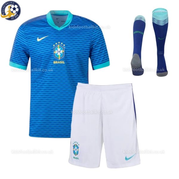 Brazil Away Kids Football Kit 2024 | Best Price 2025