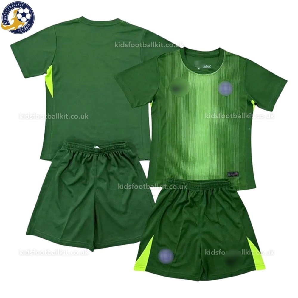 Chelsea 25/26 Green Goalkeeper Kids Football Kit - kidsfootballkit.co.uk
