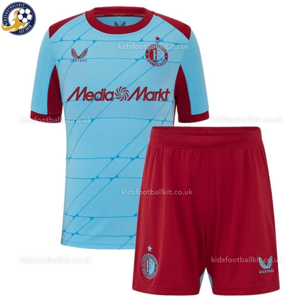 Feyenoord Third Kids Football Kit 2025/26 - kidsfootballkit.co.uk