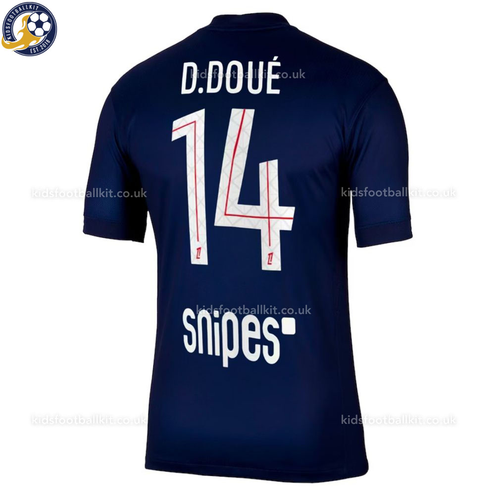 Paris Saint Germain D.DOUÉ 14 Home Men Football Shirt 2025/26 ...