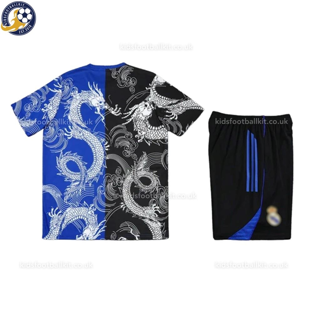 Real Madrid Black Blue Special Edition Kids Football Kit 2025/26 ...