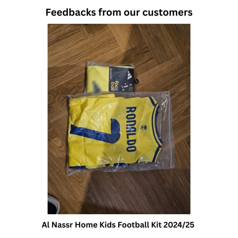Al Nassr Ronaldo 7 Home Kids Football Kit 24/25 | Best Price 2025