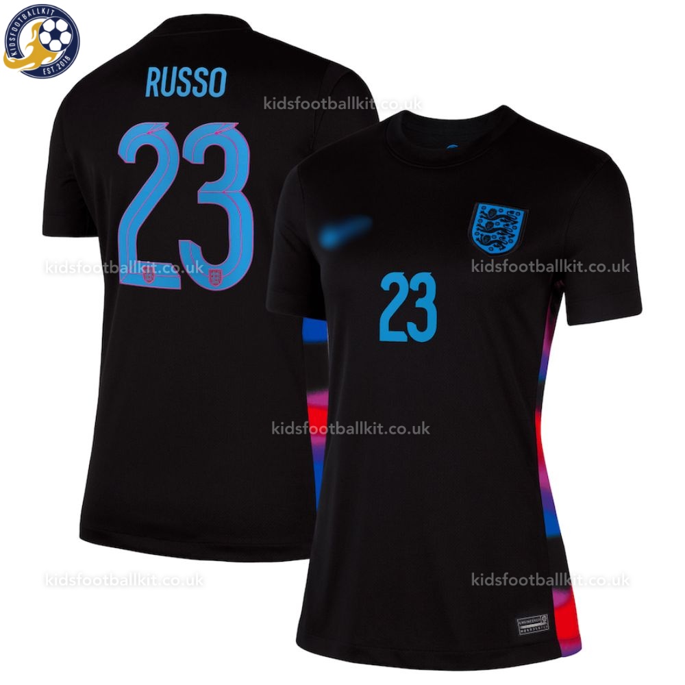 England 25/26 RUSSO 23 Away Women Football Shirt - kidsfootballkit.co.uk