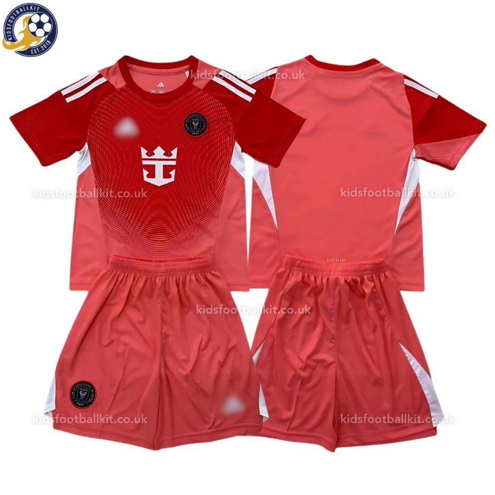 Inter Miami 2025/26 Red Goalkeeper Kids Football Kit - kidsfootballkit ...