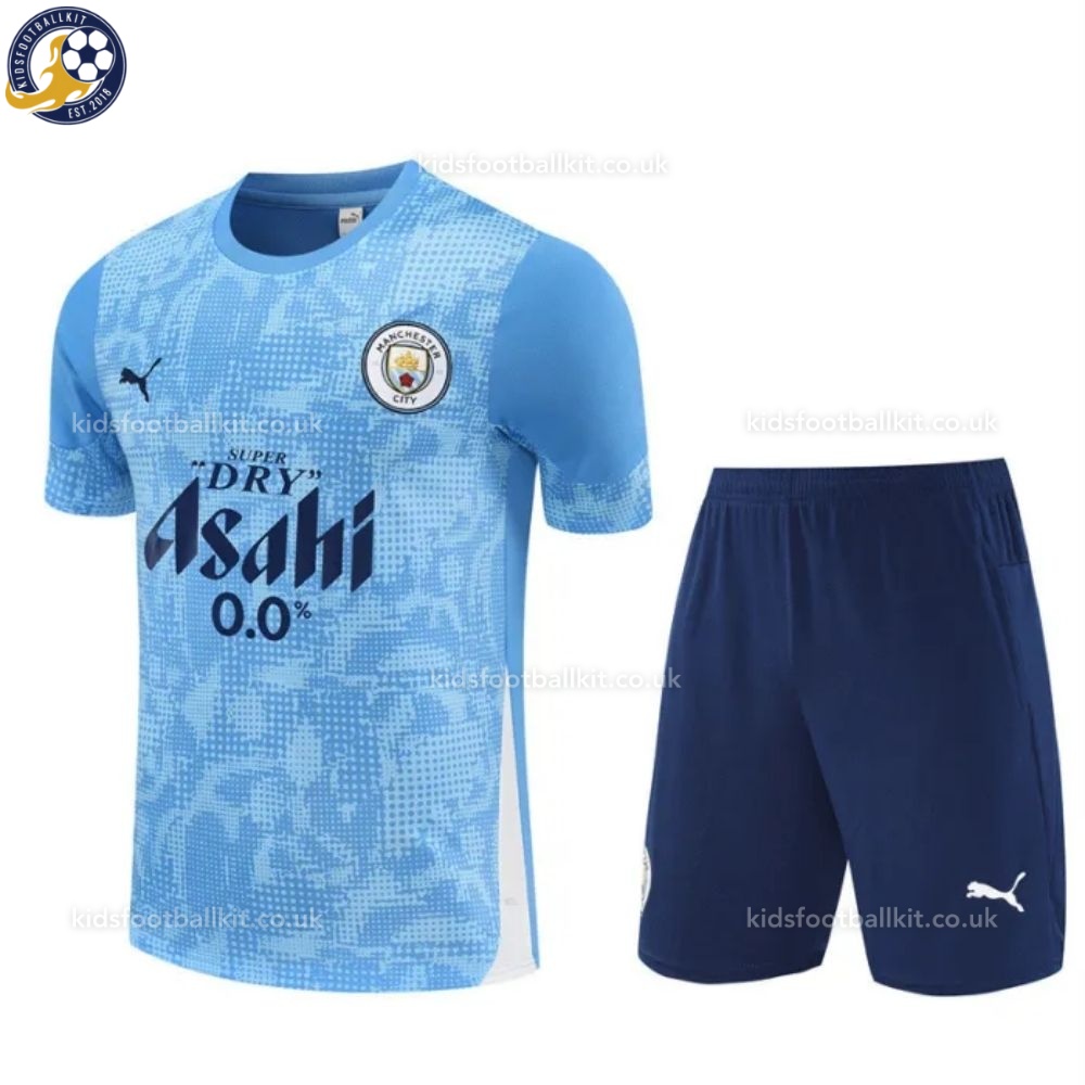 Manchester City 25/26 Blue Training Kids Football Kit - kidsfootballkit ...