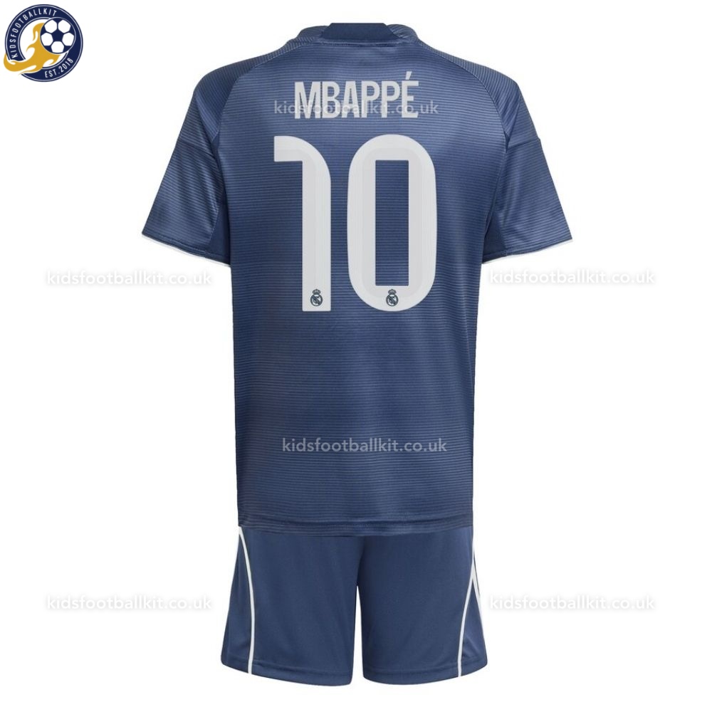 Real Madrid Mbappé 10 Away Kids Kit 25/26 | Football Gift for Kids