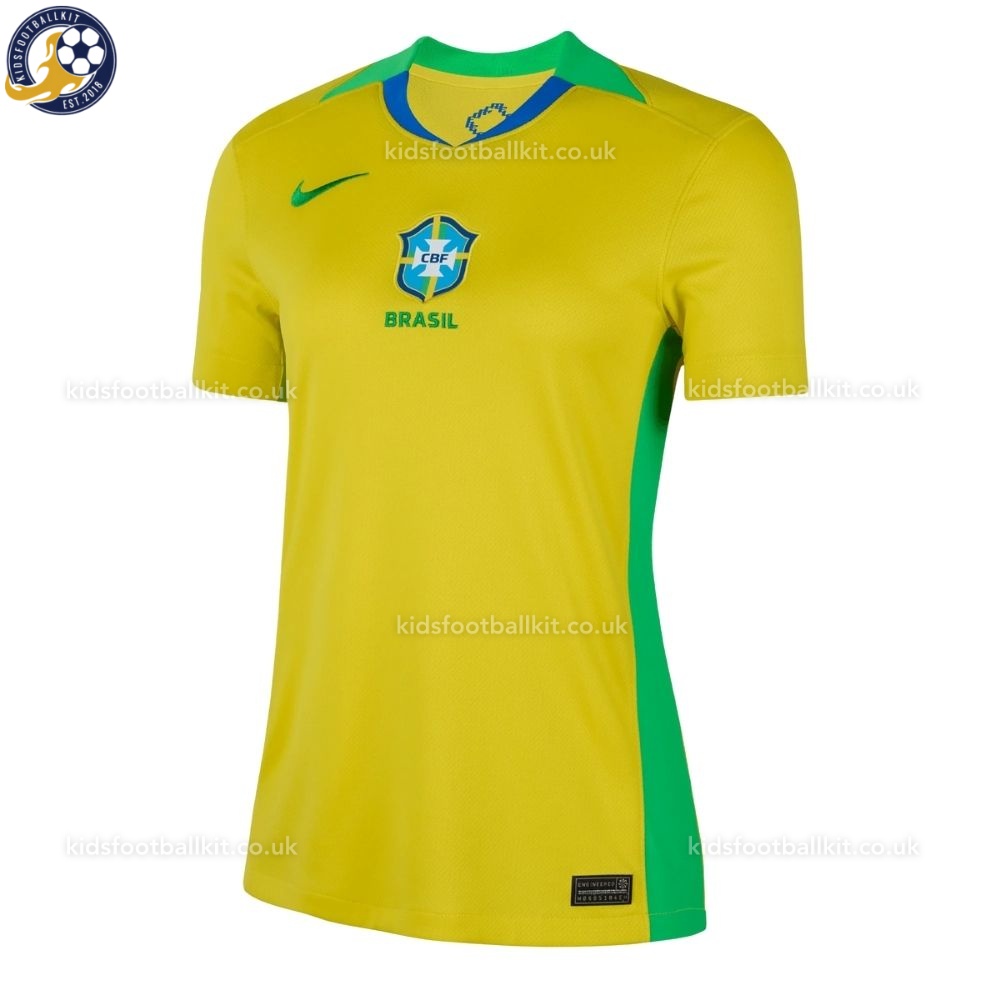 Brazil Home Women Shirt 2025 | Personalised Football Gift