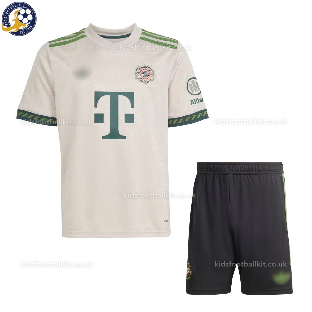 Bayern Munich Oktoberfest Kids Football Kit 2025/26 (No socks ...