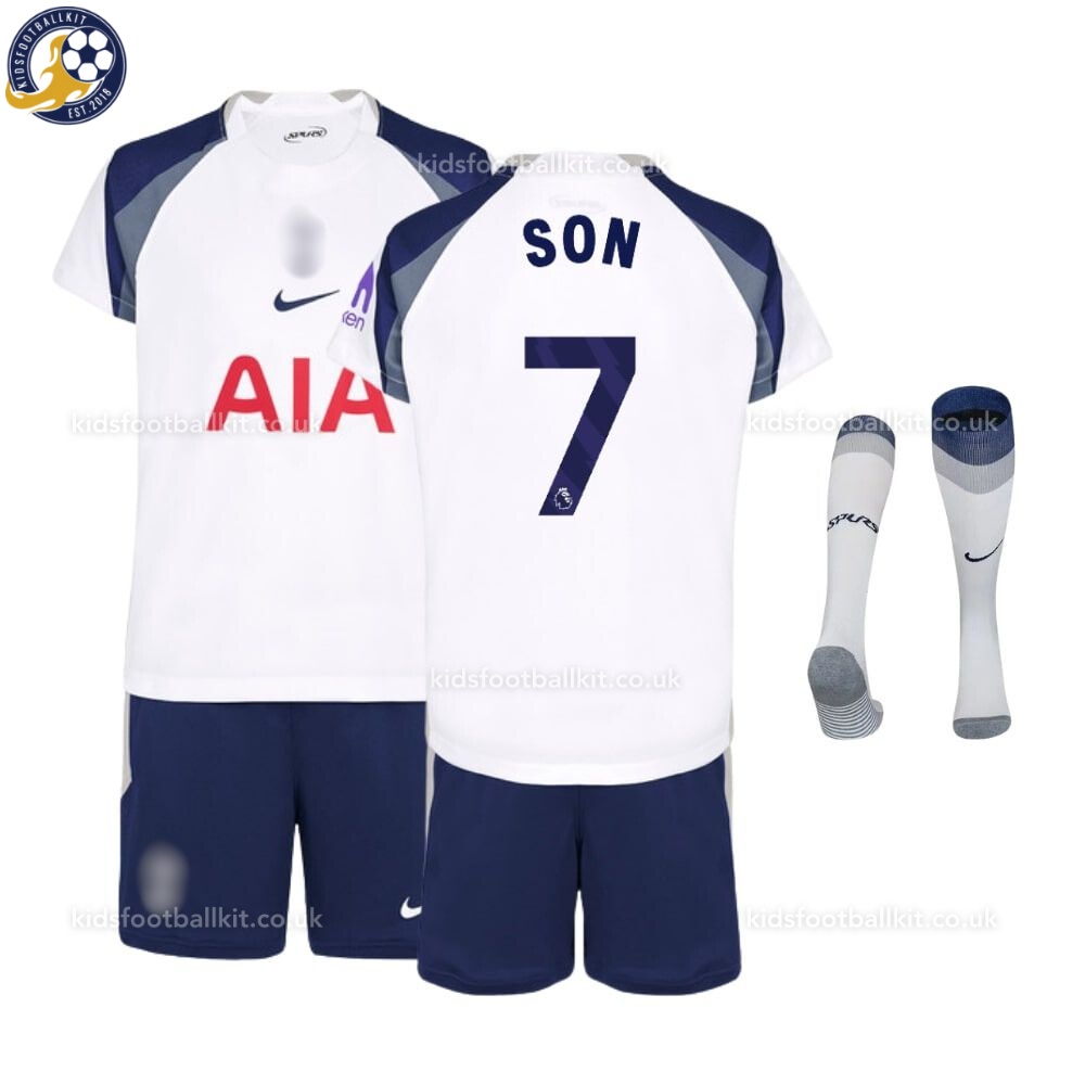 Tottenham Hotspur SON 7 Home Kids Football Kit 2025/26 ...