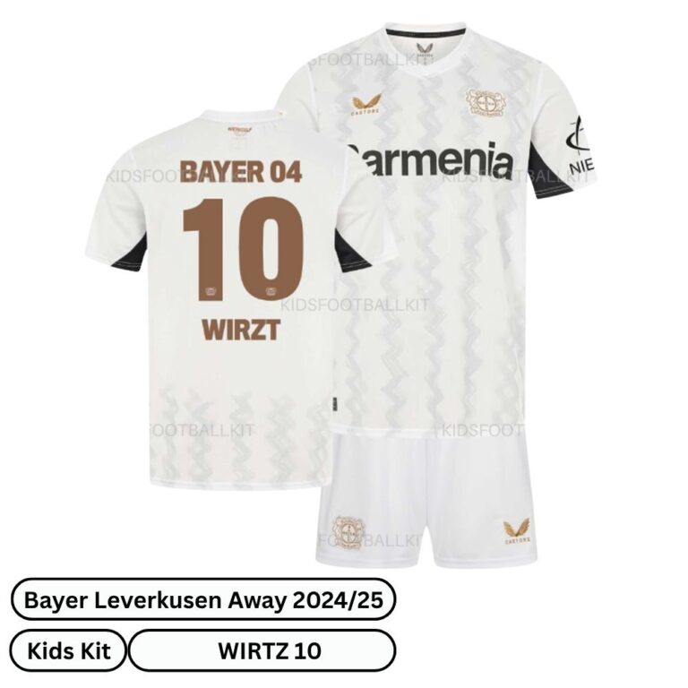 Bayer Leverkusen Wirtz 10 Away Kids Kit 24/25 | Birthday Gift