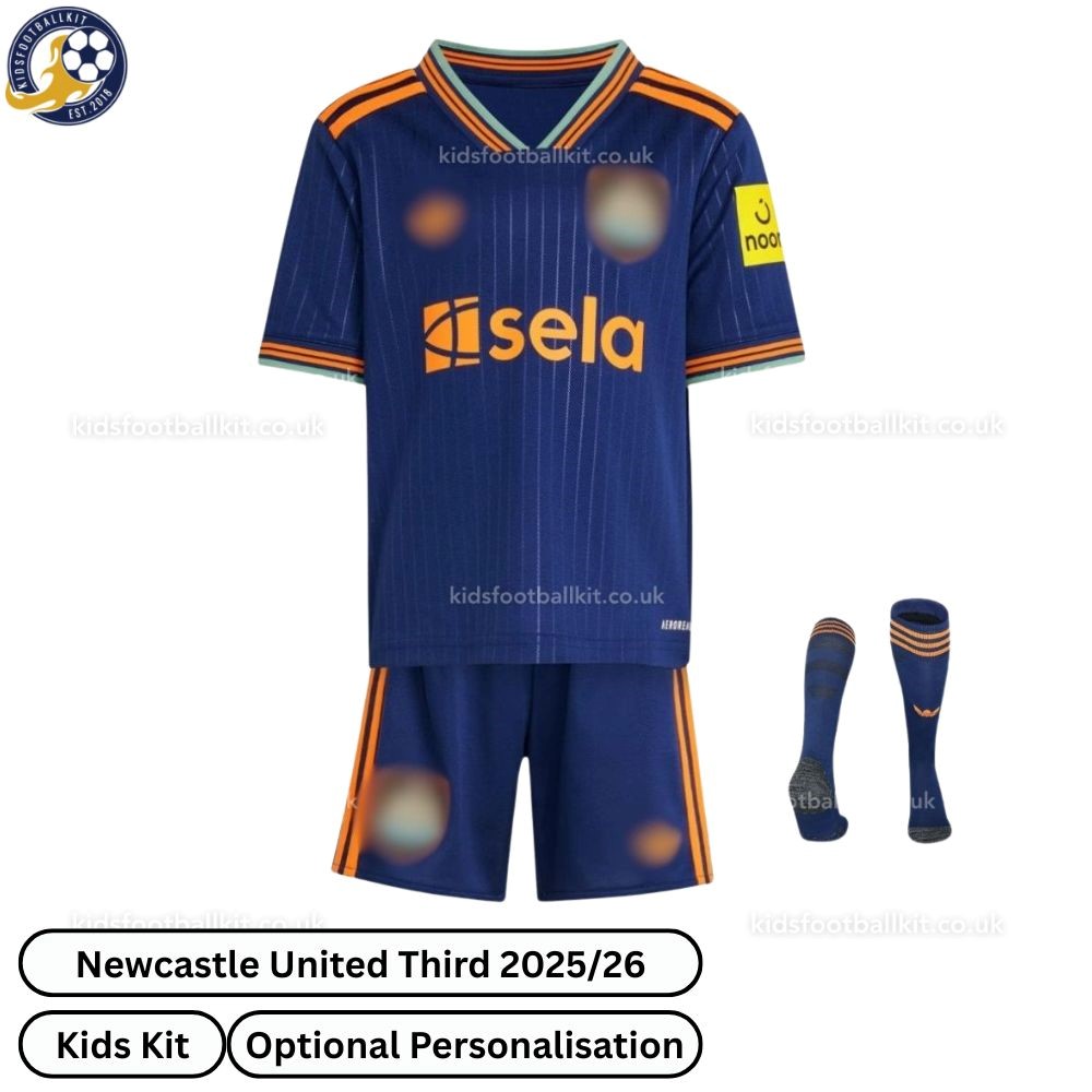 Newcastle United Third Kids Kit 25/26 | Football Gift