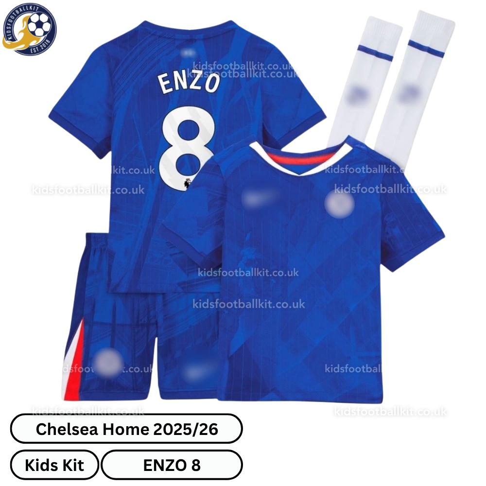 Chelsea Enzo 8 Home Kids Kit 25/26 | Best Gift Idea for Boys