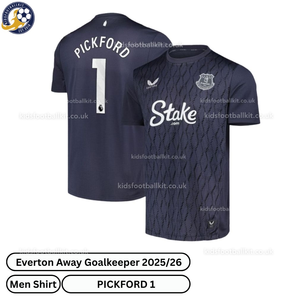 Everton Pickford 1 Away Goalkeeper Men Shirt 25/26 | Football Gift