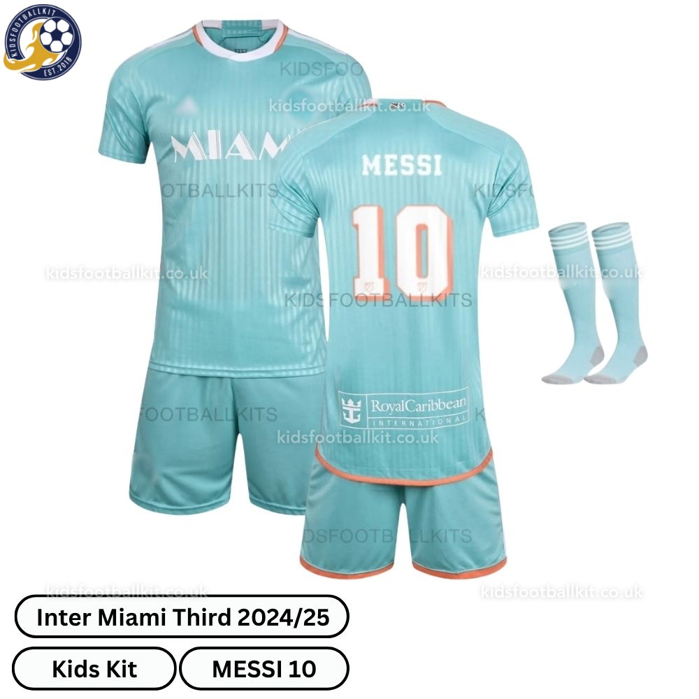 Inter Miami Messi 10 Third Kids Kit 24/25 | Premium Gift