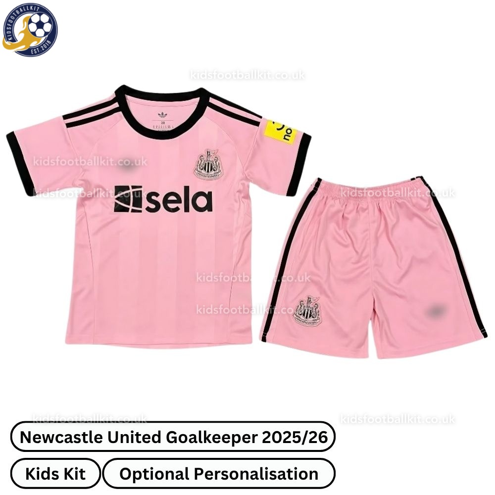 Newcastle Pink Goalkeeper Kids Football Kit 25/26 🎁 - Perfect Gift