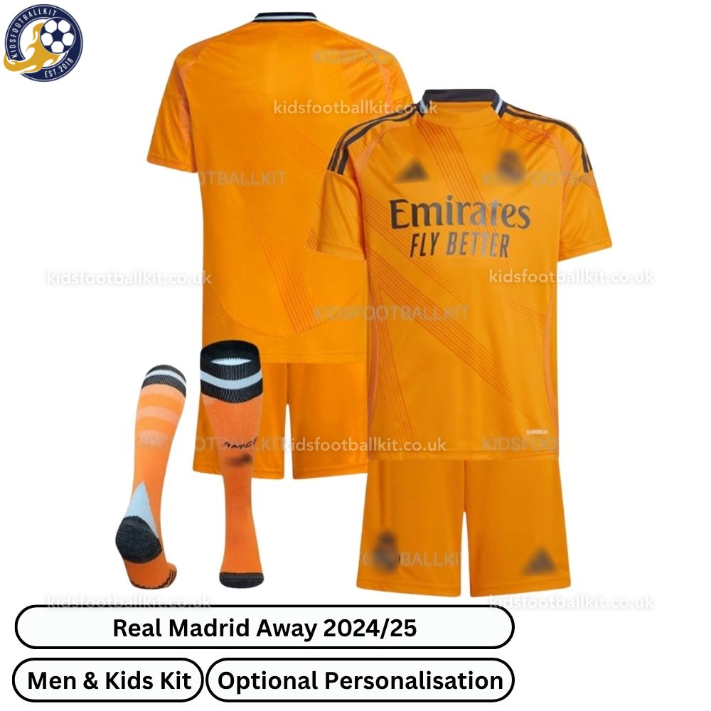 Real Madrid Away Kids Kit 2024/25 MBAPPÉ 9 | Best Price 2026
