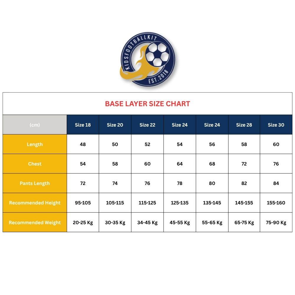 Kids Base Layer Football Set - Black | Kidsfootballkit.co.uk