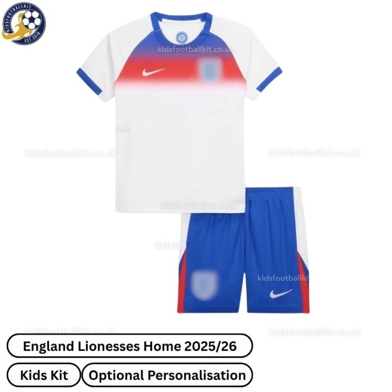 England 25/26 Home Kids Football Kit - kidsfootballkit.co.uk