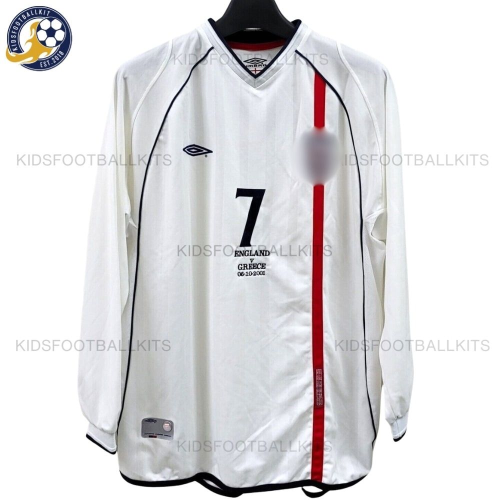 England Beckham 7 Home Football Shirt 2001 | Best Price