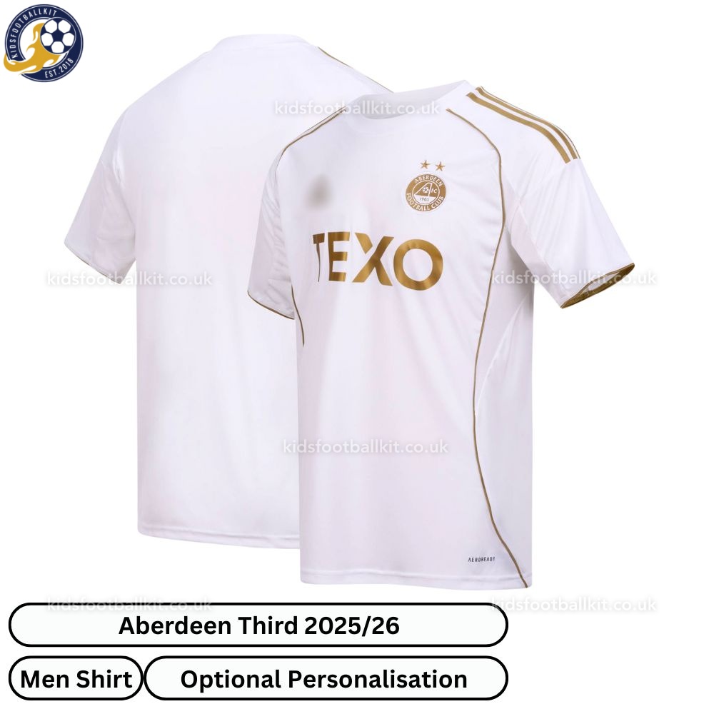 Aberdeen Third Men Football Shirt 2025/26 - kidsfootballkit.co.uk