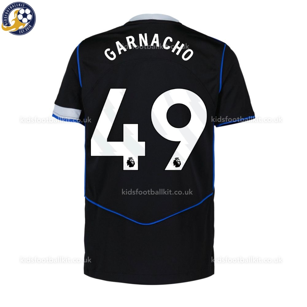 Chelsea Third Kids Football Kit 2025/26 - GARNACHO 49 (With Socks ...