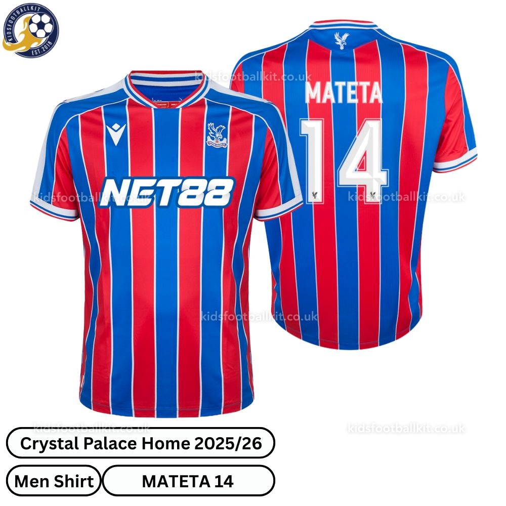 Crystal Palace Mateta 14 Home Men Shirt 25/26 | Premium Gift