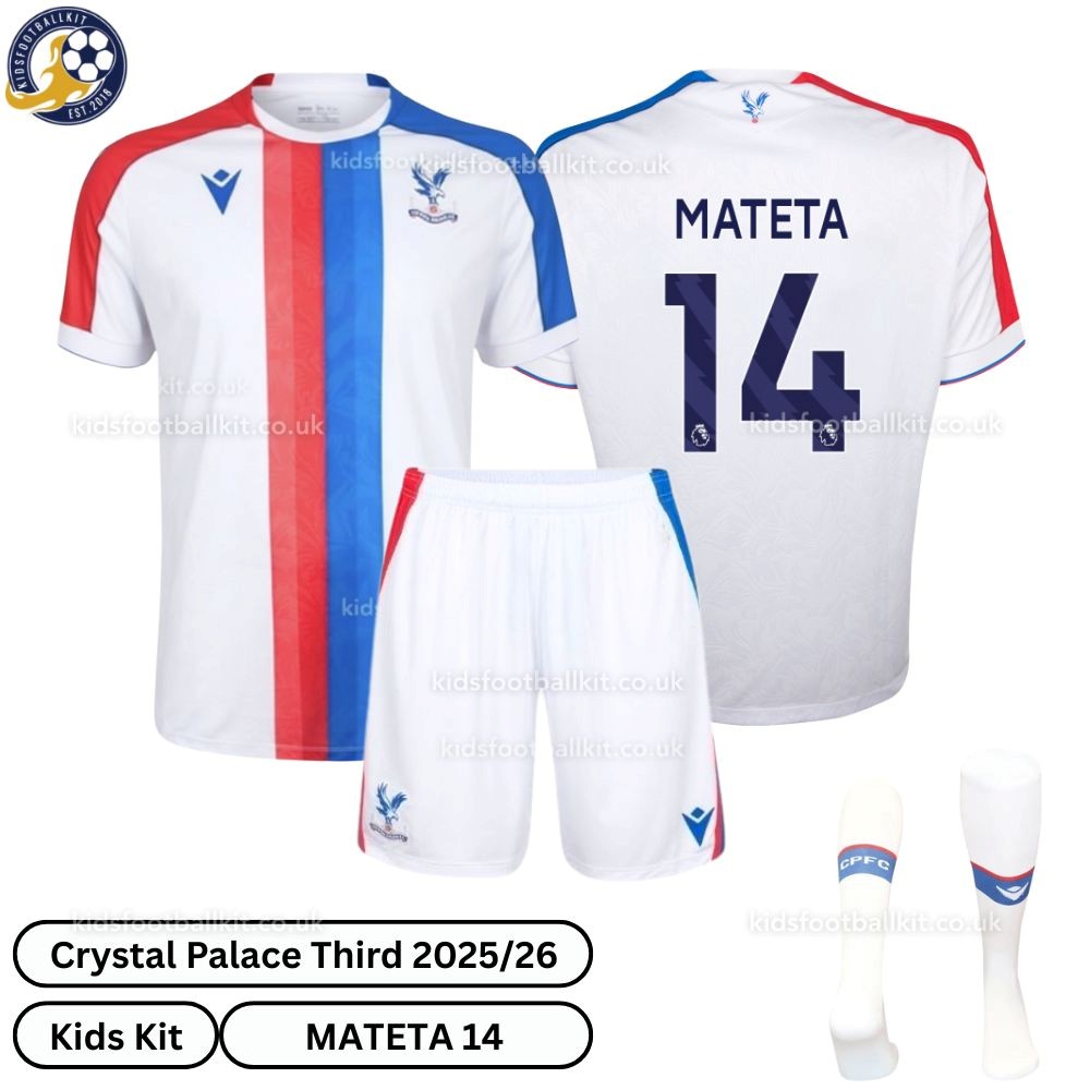 Crystal Palace Mateta 14 Third Kids Kit 25/26 | Birthday Gift