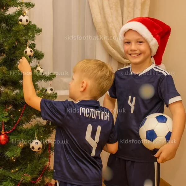 Scotland World Cup 2026 Home Kids Football Kit - MCTOMINAY 4 (With ...