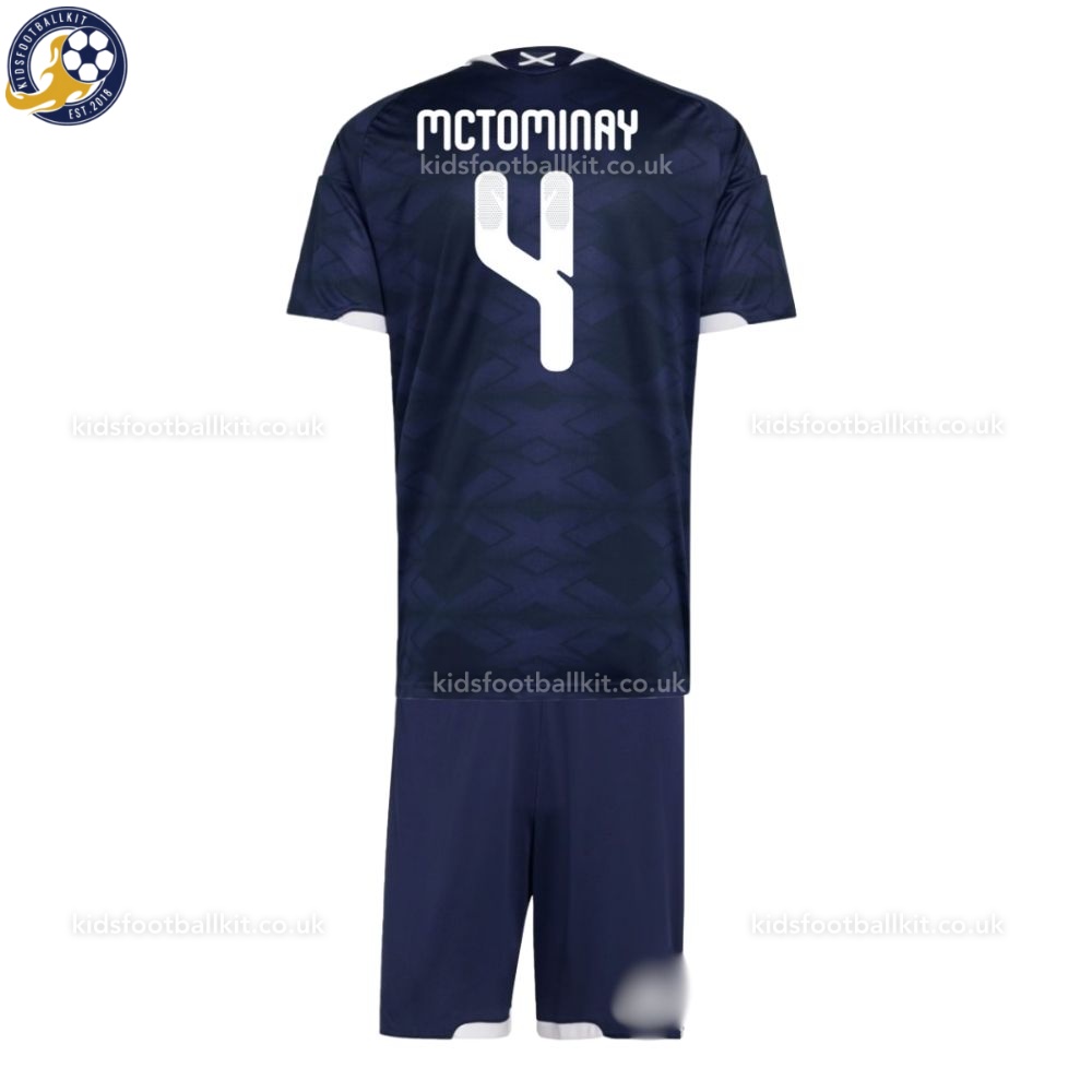 Scotland World Cup 2026 Home Kids Football Kit - MCTOMINAY 4 (With ...