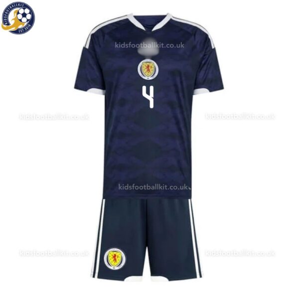 Scotland World Cup 2026 Home Kids Football Kit - MCTOMINAY 4 (With ...